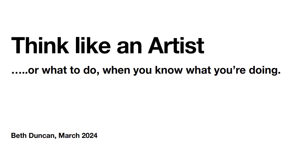 March 2024: Beth Duncan, “Think Like an Artist” – Illinois Prairie ...